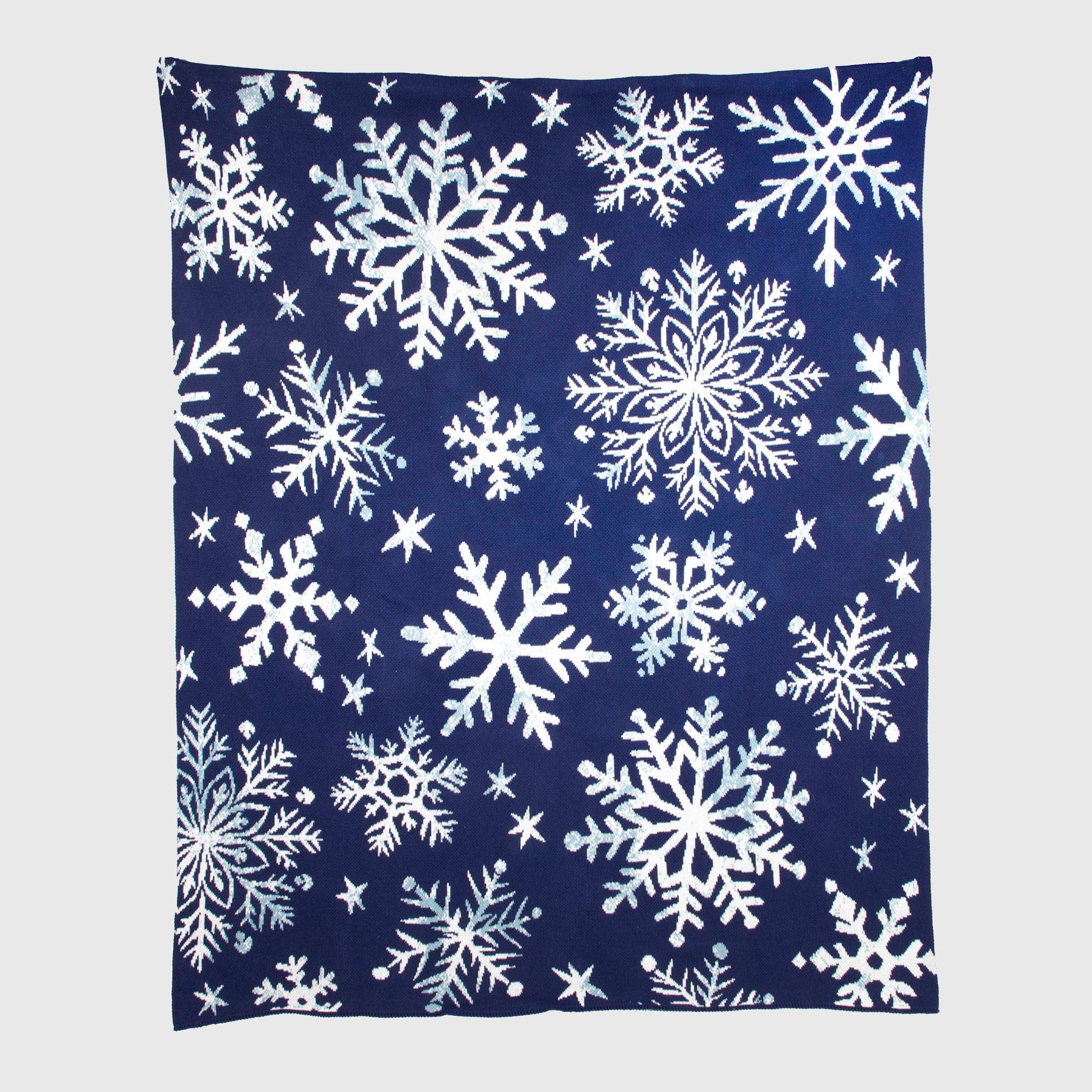 Nordic Snowflakes Throw Blanket | Sustainable