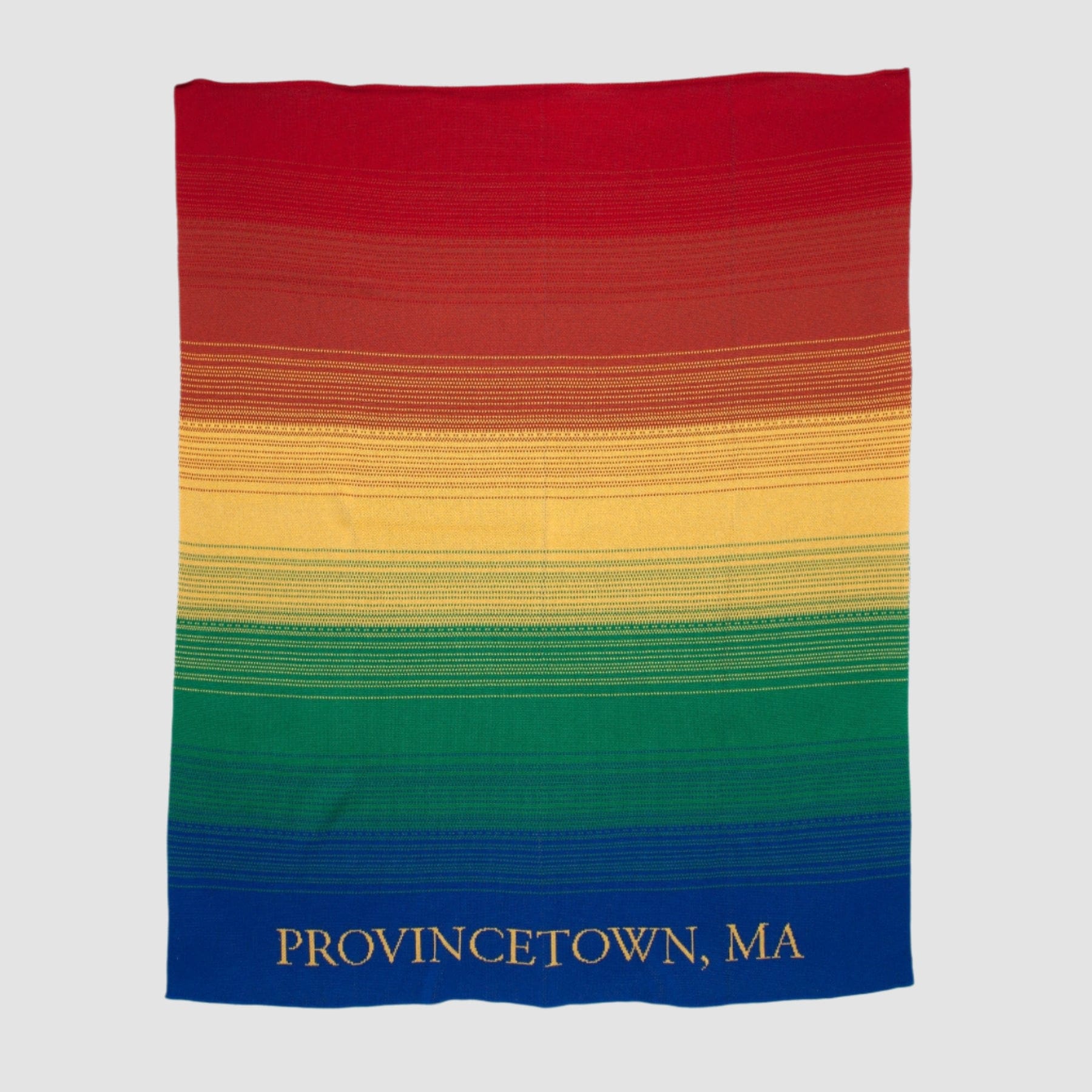 Provincetown Pride Flag Throw Blanket | Sustainable